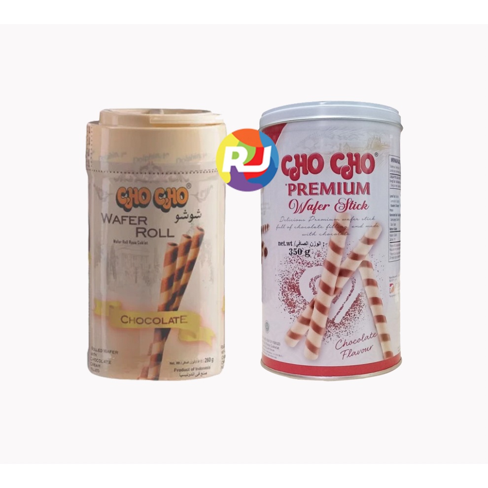 Jual CHO CHO Kaleng - Wafer Stick Chocolate 350gr / Wafer Roll 260gr ...