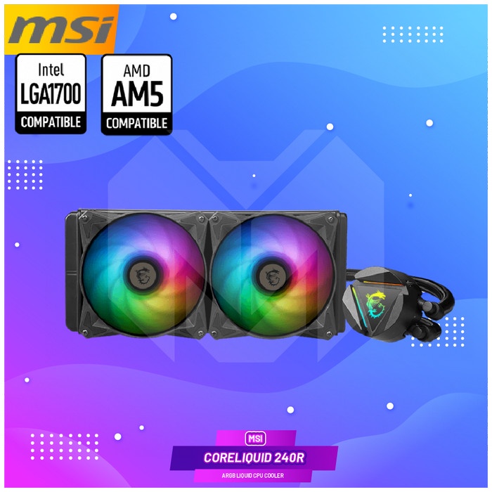 Jual MSi CORELIQUID 240R ARGB Liquid CPU Cooler | Shopee Indonesia