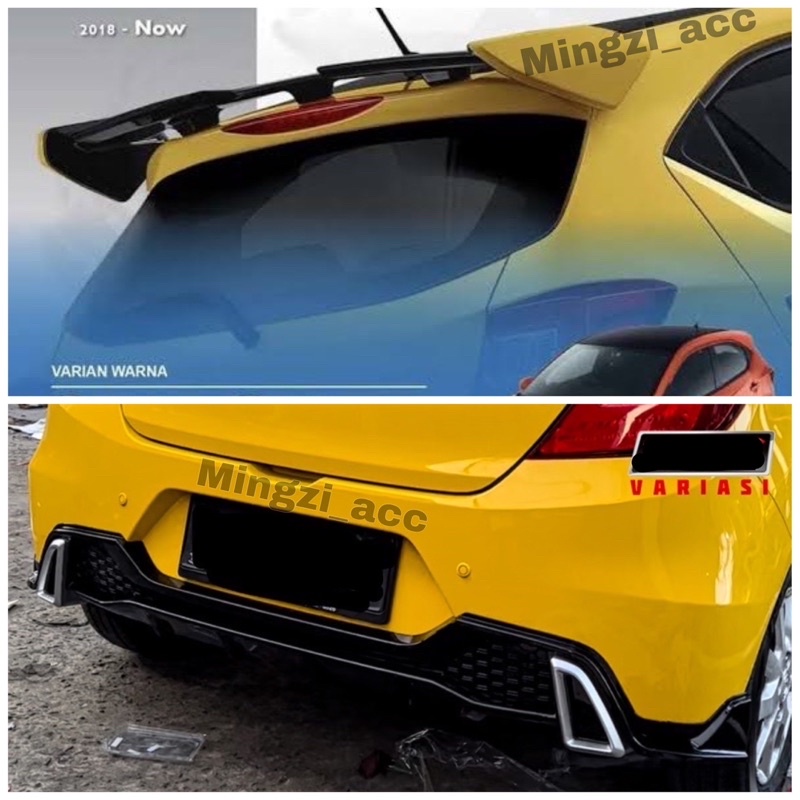 Jual ALL NEW BRIO 2018 2020 2022 PAKET SPOILER URBANITE DIFFUSER ...