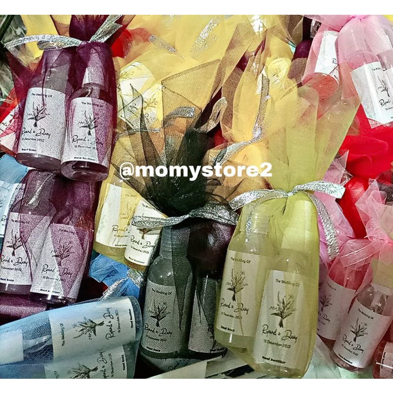 Jual set hampers handsanitizer + handsoap 60ml ikat tile | Shopee Indonesia