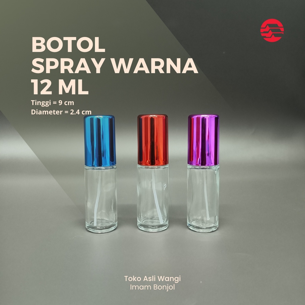 Jual Botol Parfum HM 12ML Drat Warna Warni - Botol Parfum Kosong HM ...