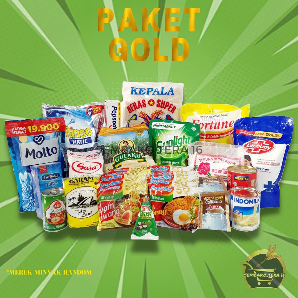 Jual Paket Gold Sembako Lengkap Bandung | Shopee Indonesia