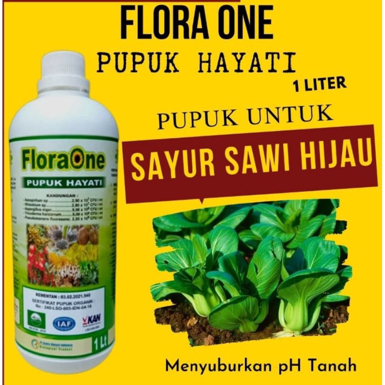 Jual FLORA ONE pupuk hayati pupuk tricoderma cair pupuk pembasmi layu | Shopee Indonesia