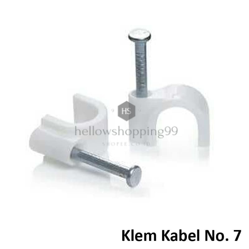 Jual ADZ A108 - Klem Jepit Kabel 7 mm Cable Clips Clamp DIJAMIN PAKU ...