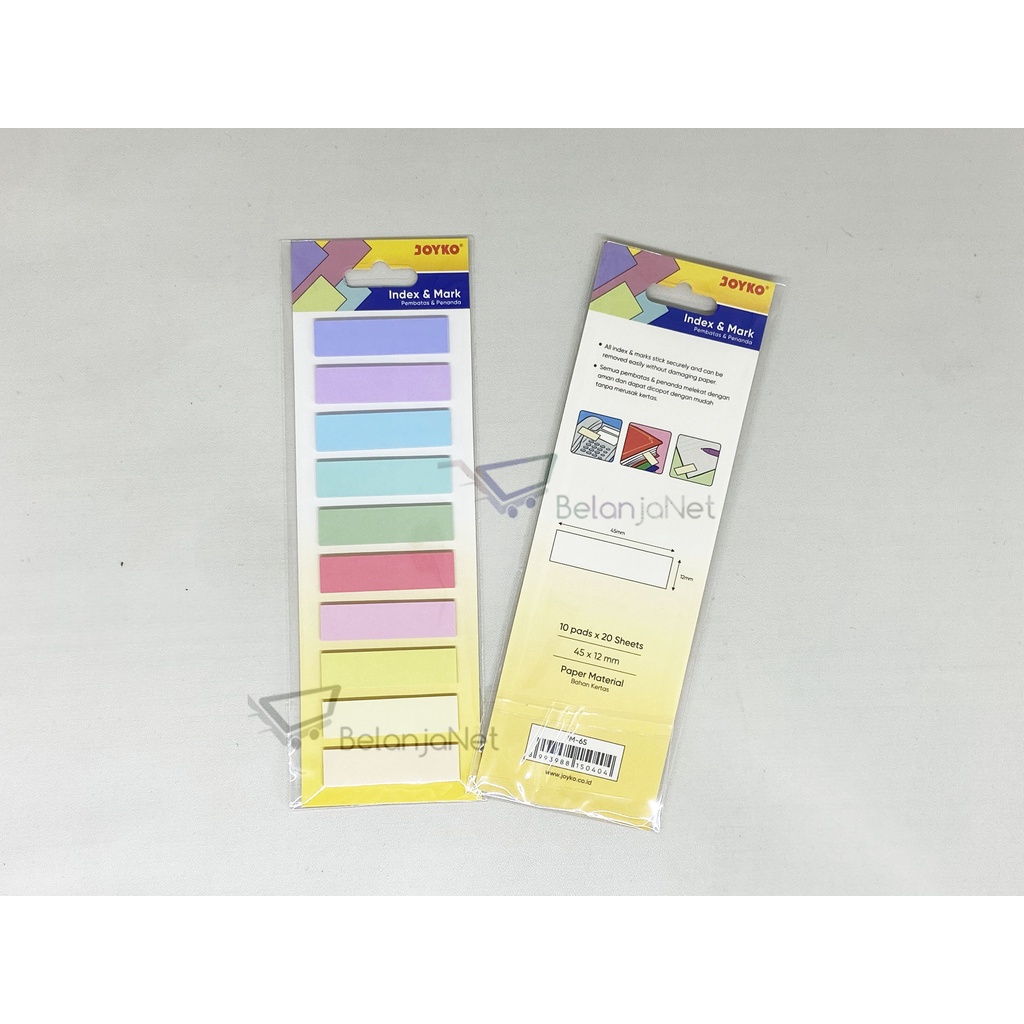 Jual Penanda Pembatas Buku | Index Mark Joyko IM-65 Pastel 45x12 mm ...