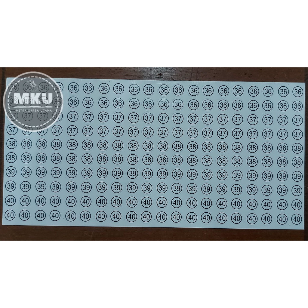 Jual Stiker Label Sticker Size bulat 36-40 | Shopee Indonesia