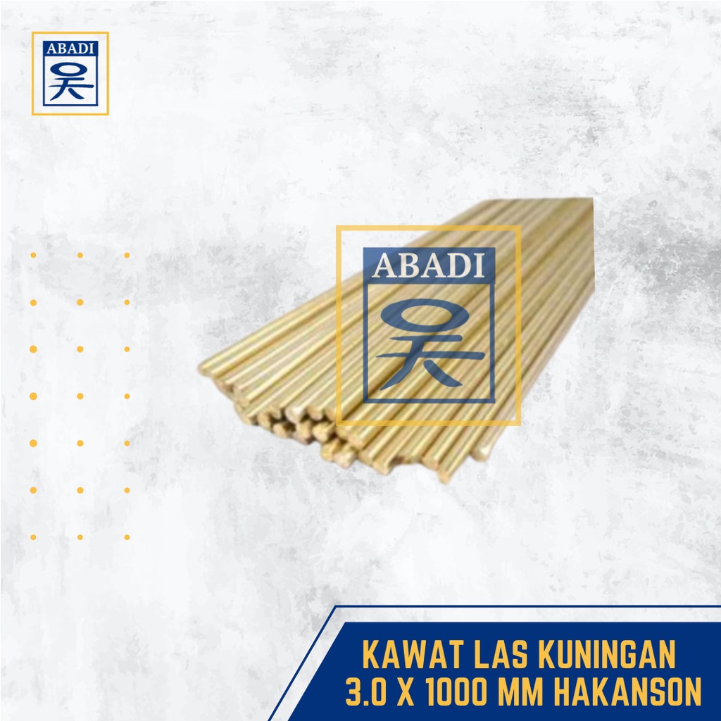 Jual KAWAT LAS KUNINGAN 3.0 X 1000 MM HAKANSSON | Shopee Indonesia