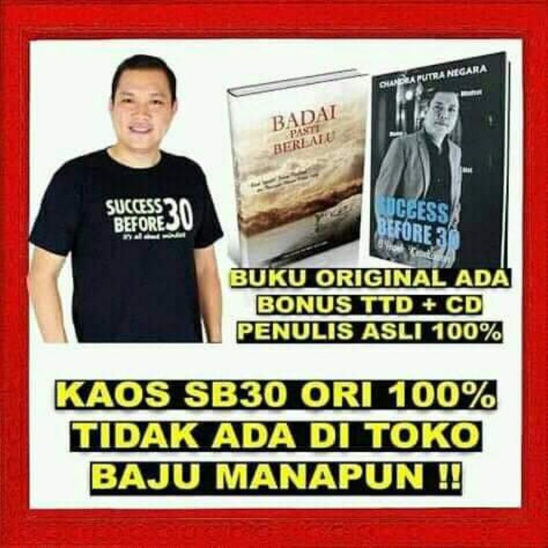 Jual Buku Novel Kaset Cd Kaos Badai Pasti Berlalu Successbefore30 Sb30 By Chandra Putra Negara ...