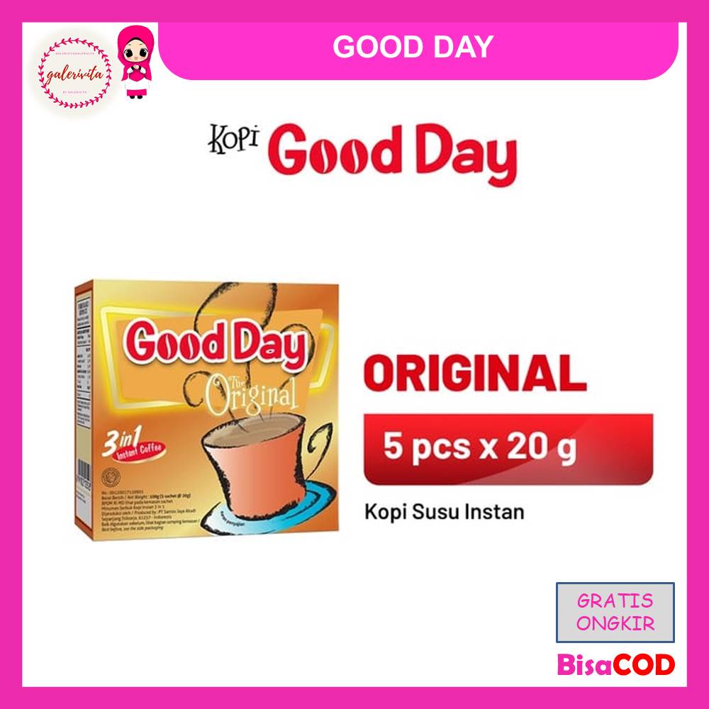 Jual Good Day The Original 1 Dus ( Isi 5 Pcs x 20 Gram ) | Shopee Indonesia