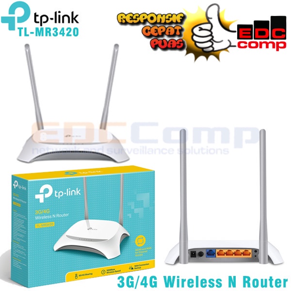 Jual TP-Link TL-MR3420 3G/4G Wireless N Router|4G Modem Support LTE ...