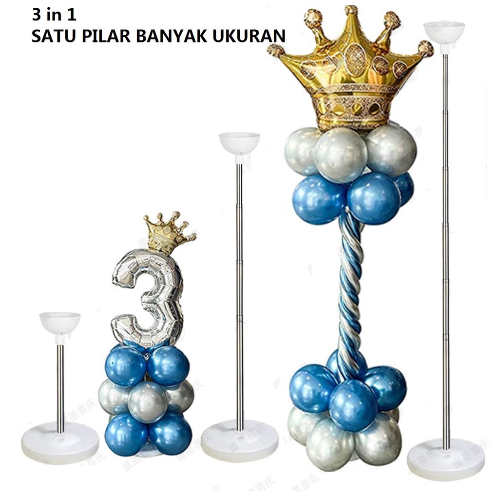 Jual Standing Balon Pilar 1set Tiang dekorasi Nikah Wedding Birthday ...