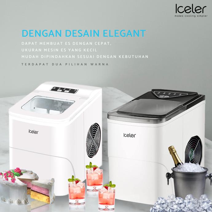 Jual Mesin Es Iceler 6 Menit Keluar Es 12Kg Per Hari Ice Maker | Shopee ...