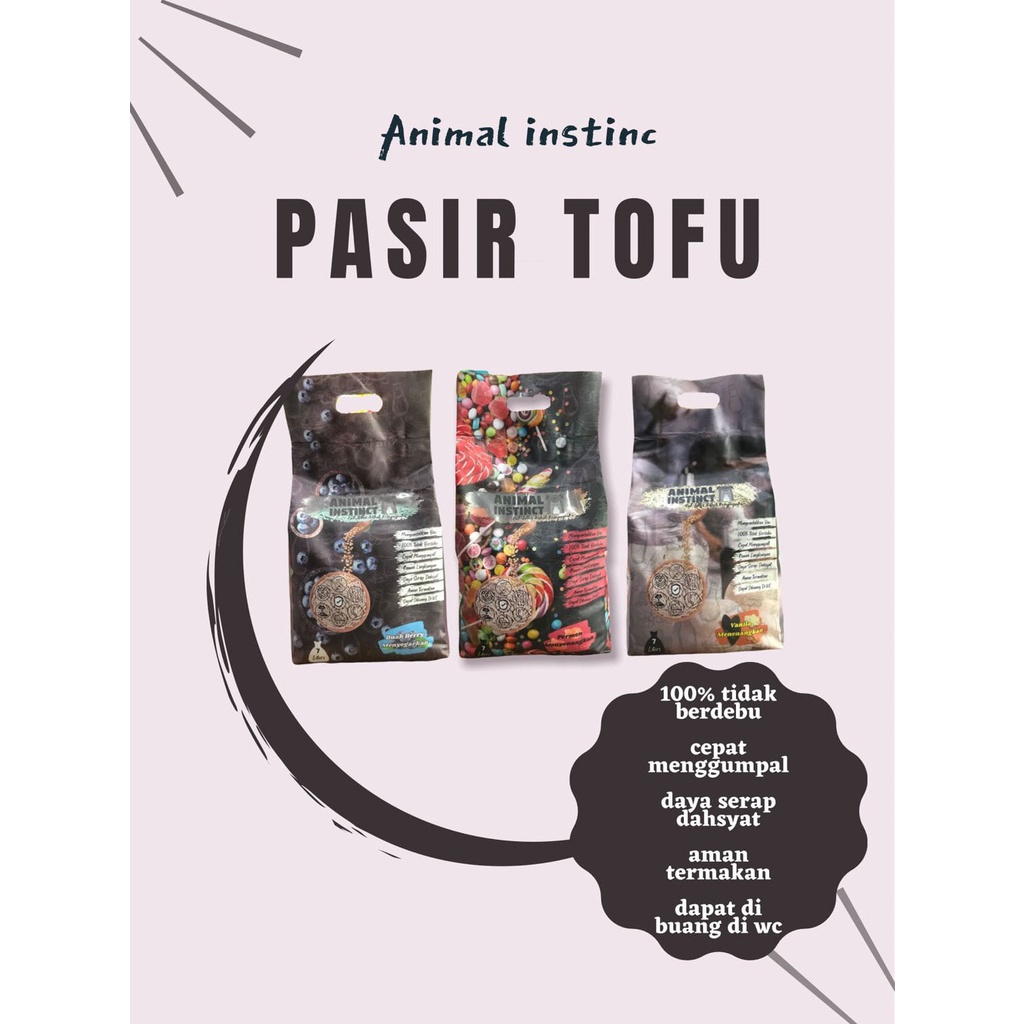 Jual Pasir KUCING PREMIUM tofu soya cat liter wangi Gumpal TOFU ANIMAL ...
