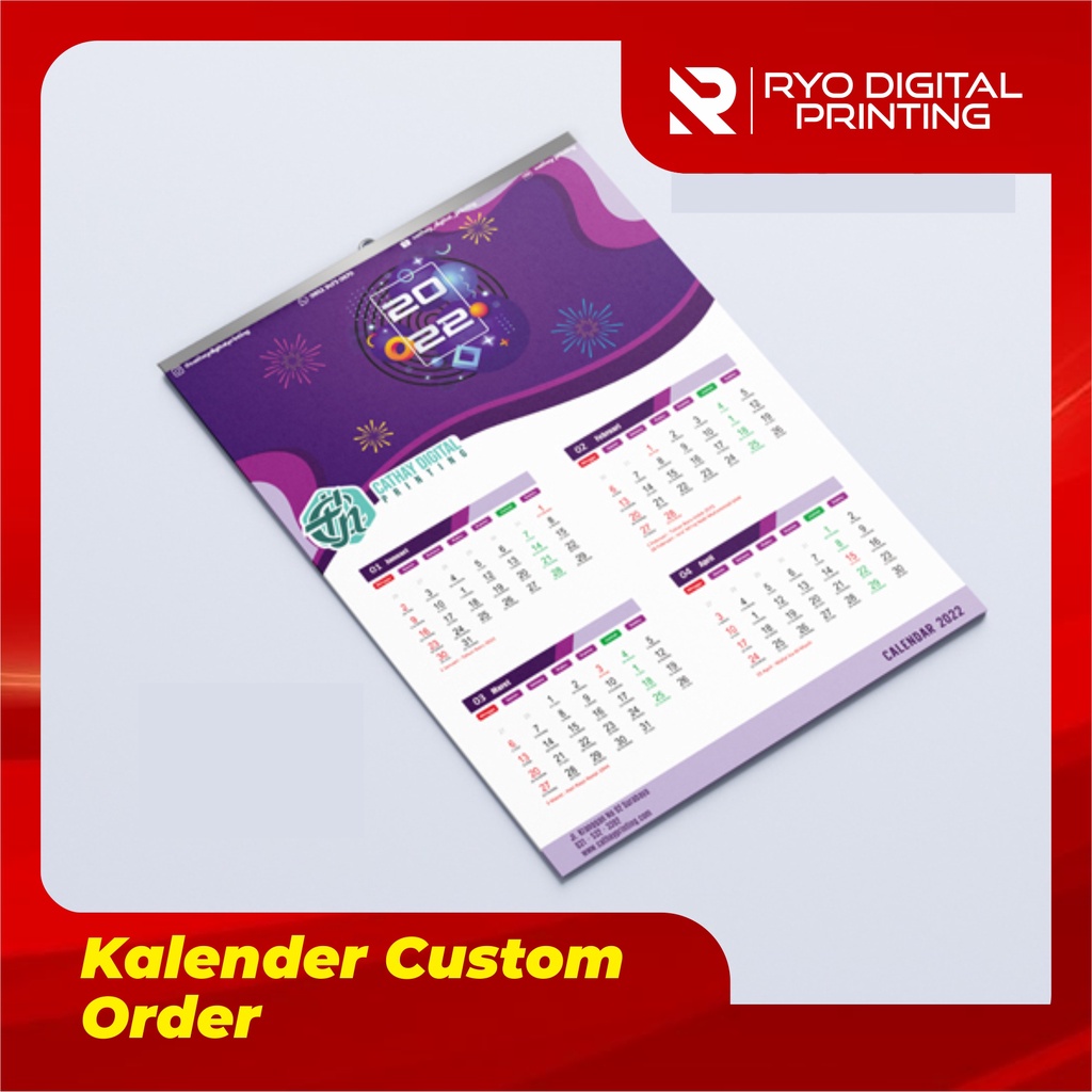 Jual Kalender Custom Order | Shopee Indonesia