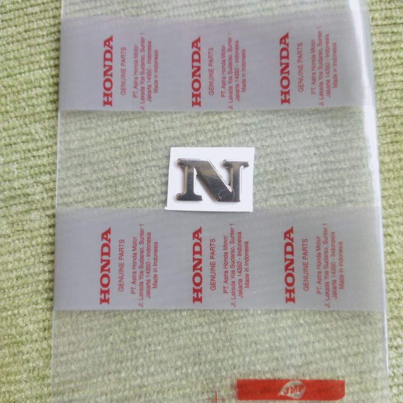 Jual Logo emblem 3D huruf N untuk all varian motor honda asli ori ...