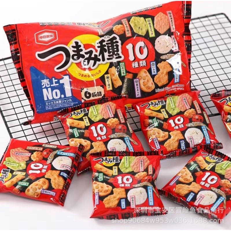 Jual Kameda Tsumamidane Sanbei Senkei Seaweed Rice Crackers Mix Japan ...