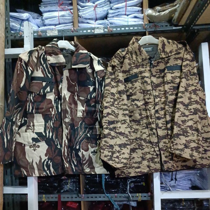 Jual jaket loreng Pramuka digital dan loreng pramuka nasional | Shopee ...