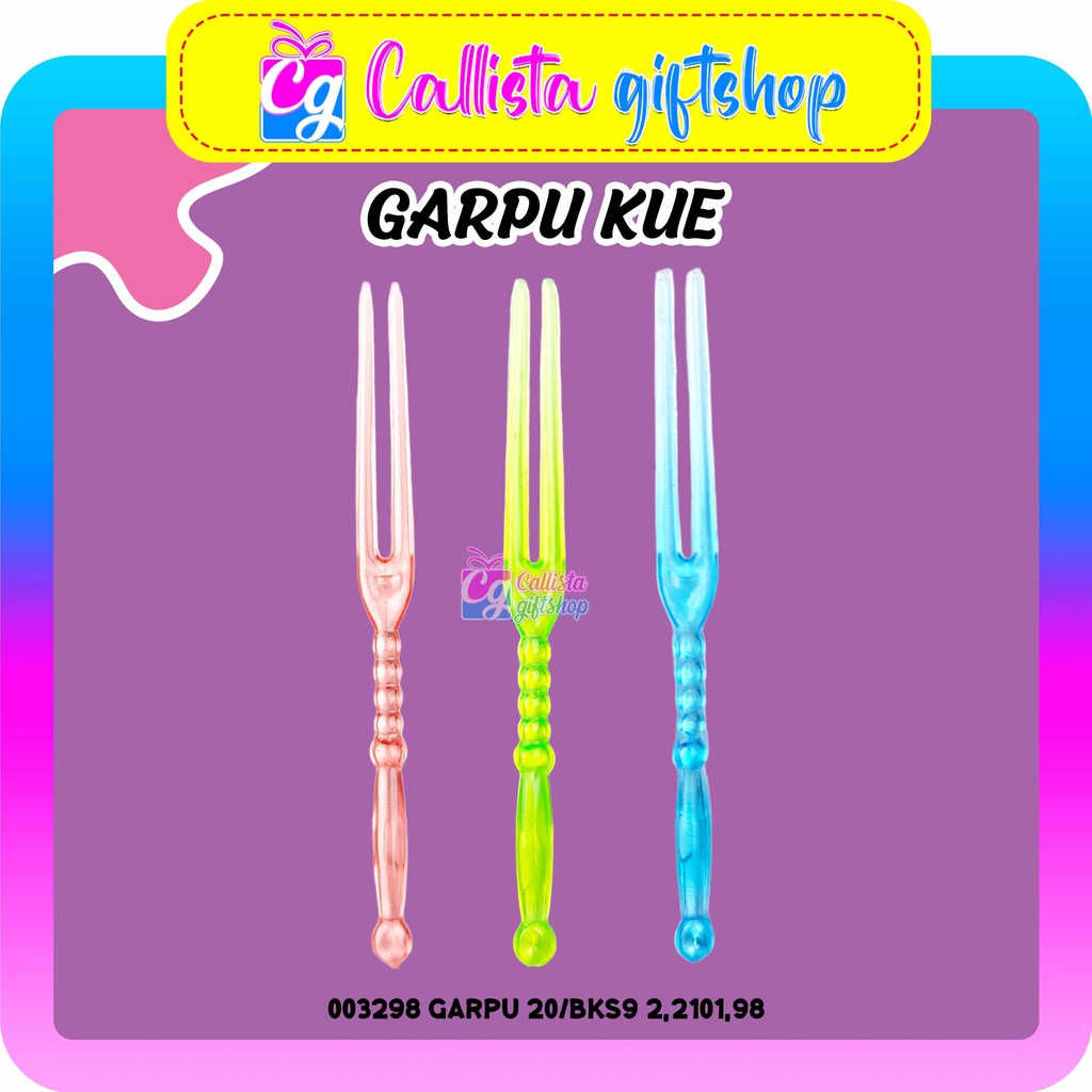 Jual Garpu Kue Ulang Tahun Garpu Kecil Plastik Garpu Buah Garpu Kue Isi ...