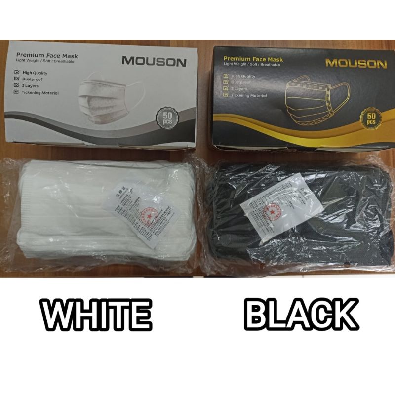 Jual masker MOUSON/YNB PREMIUM 3ply 50pc | Shopee Indonesia