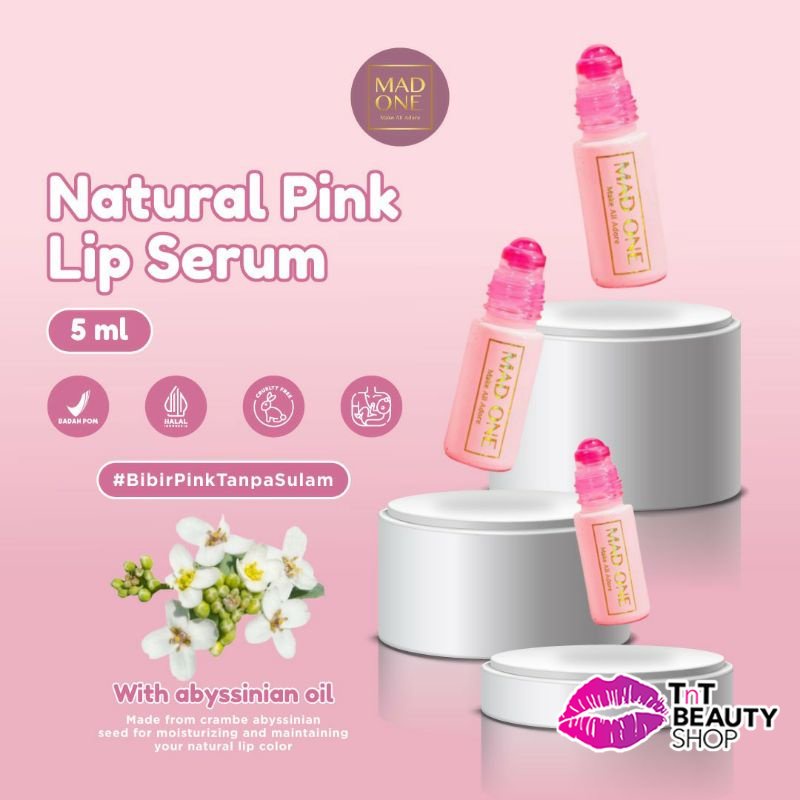 Jual Mad One Natural Pink Lip Serum 5ml - Bibir Pink - Perawatan Bibir - Pencerah Bibir | Shopee ...