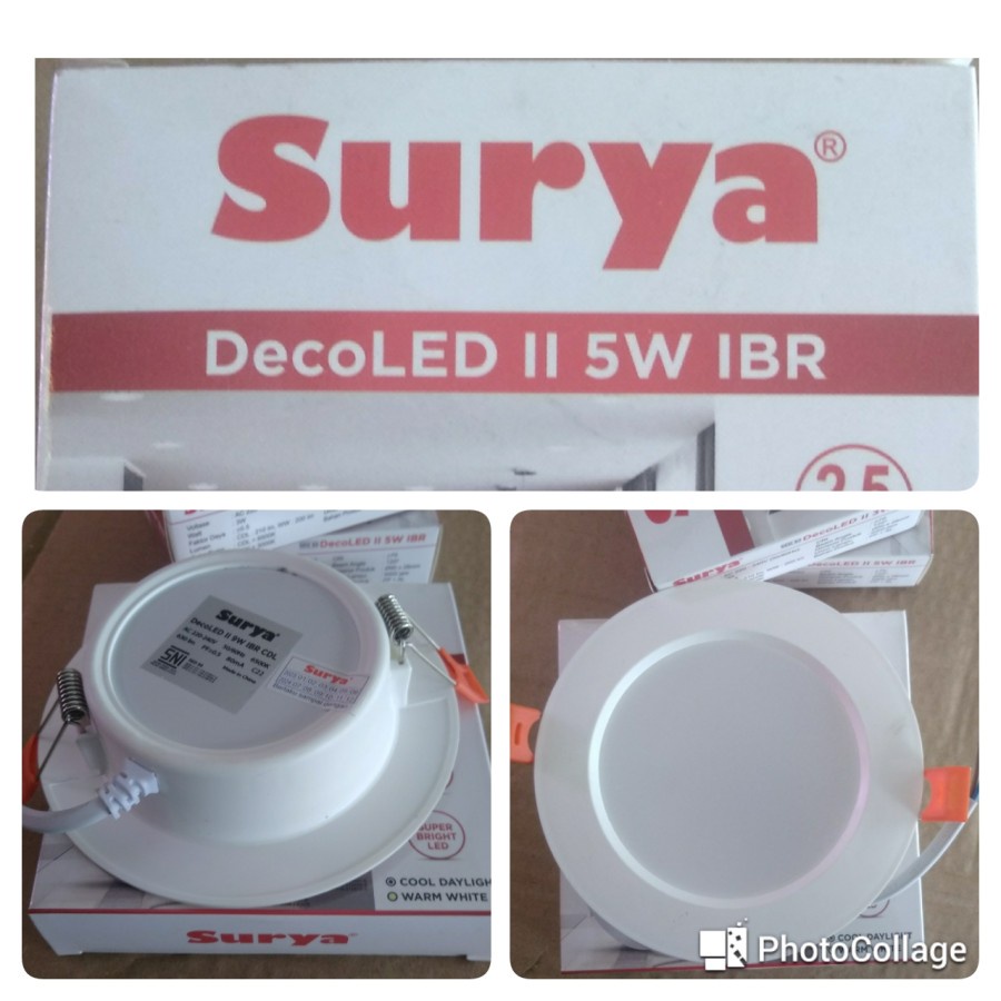 Jual Lampu LED downlight Surya IBR 3w 5w 9w 15 18w putih cdl inbow ib panel | Shopee Indonesia