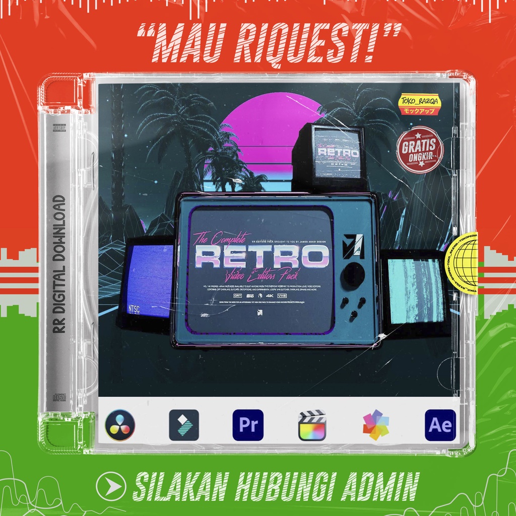 Jual The Complete Retro Video Editor's Pack For After Effects + Video ...