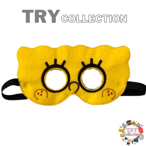 Jual [TRY COLLECTION] Topeng Mask Desain Hewan Spongebob Bahan Kain ...