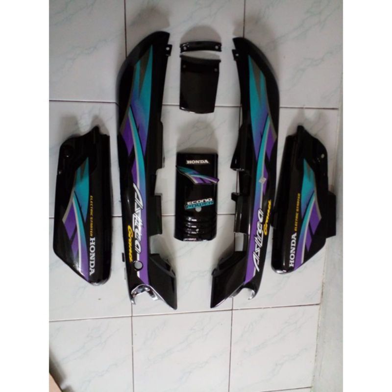 Jual cover body samping+tutup aki+panel depan astrea grand sabit/warna ...