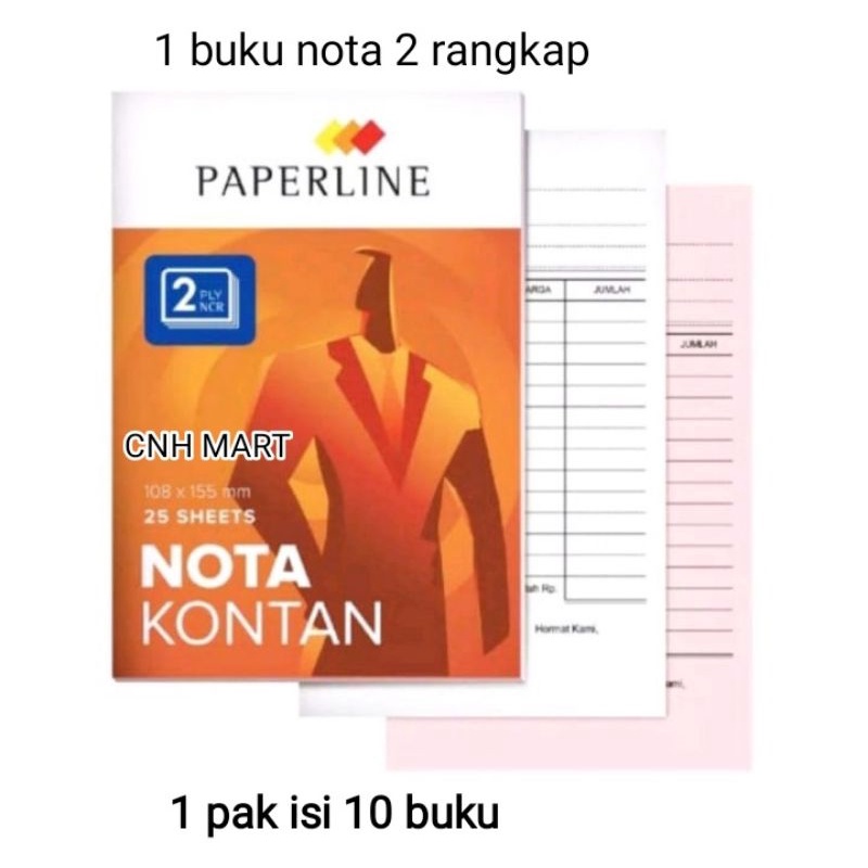 Jual BON NOTA KONTAN PAPERLINE 2 PLAY- BON RANGKAP 2 KECIL - HARGA 10 ...