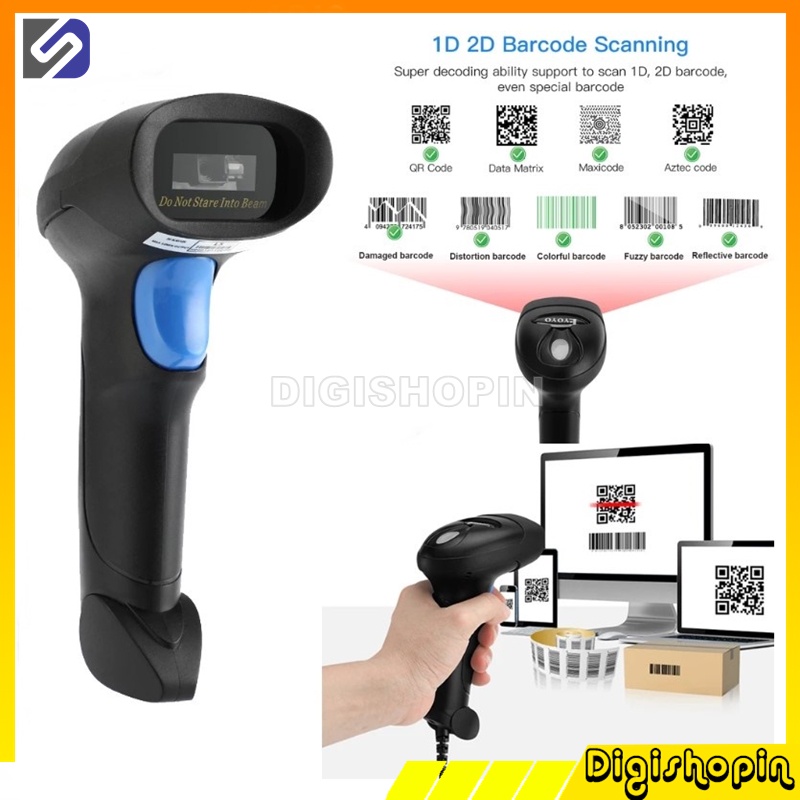 Jual USB Barcode Scanner 2D QR 1D / Alat Scan Barcode / Scan Bar Code ...
