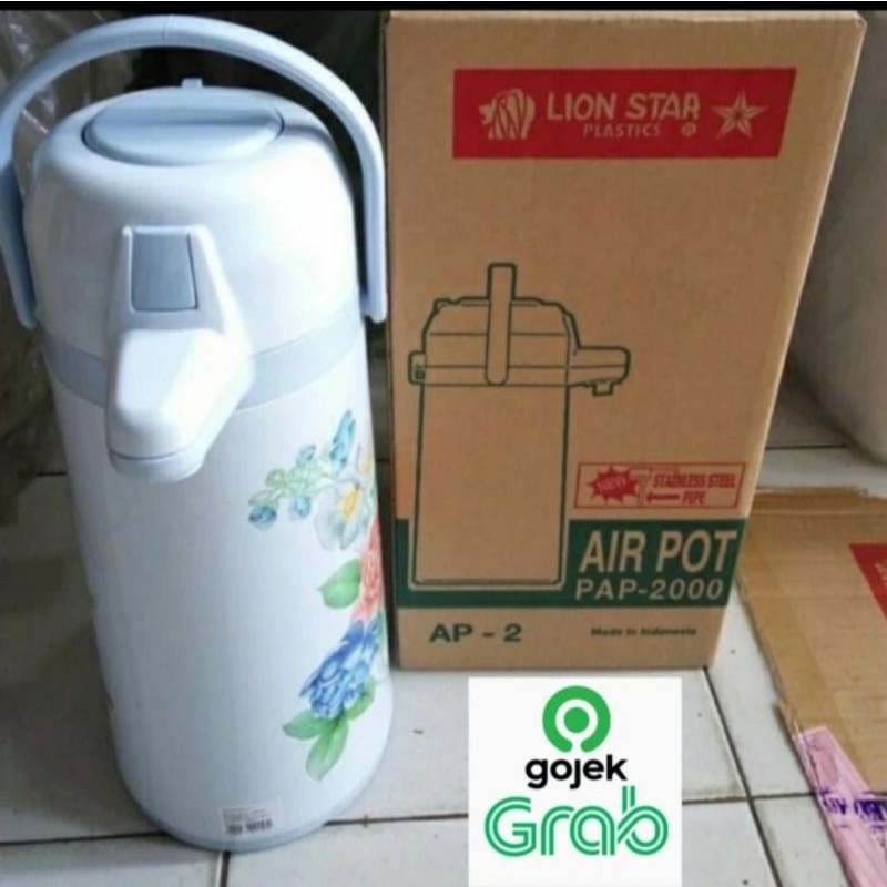 Jual Termos air panas pompa lion star 2 liter/termos air panas pencet lion star 2 liter/thermos ...