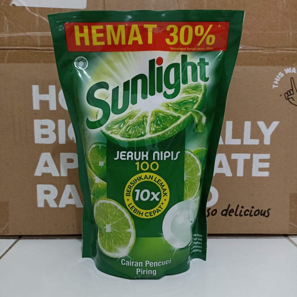 Jual Sunlight Jeruk Nipis 100 Cairan Pencuci Piring 650ml (Expired 2025) | Shopee Indonesia