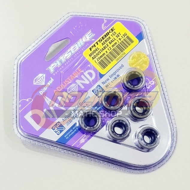 Jual Roller Pitsbike Adjustable Diamond Ball 9 - 13gr NMAX Aerox 155 ...