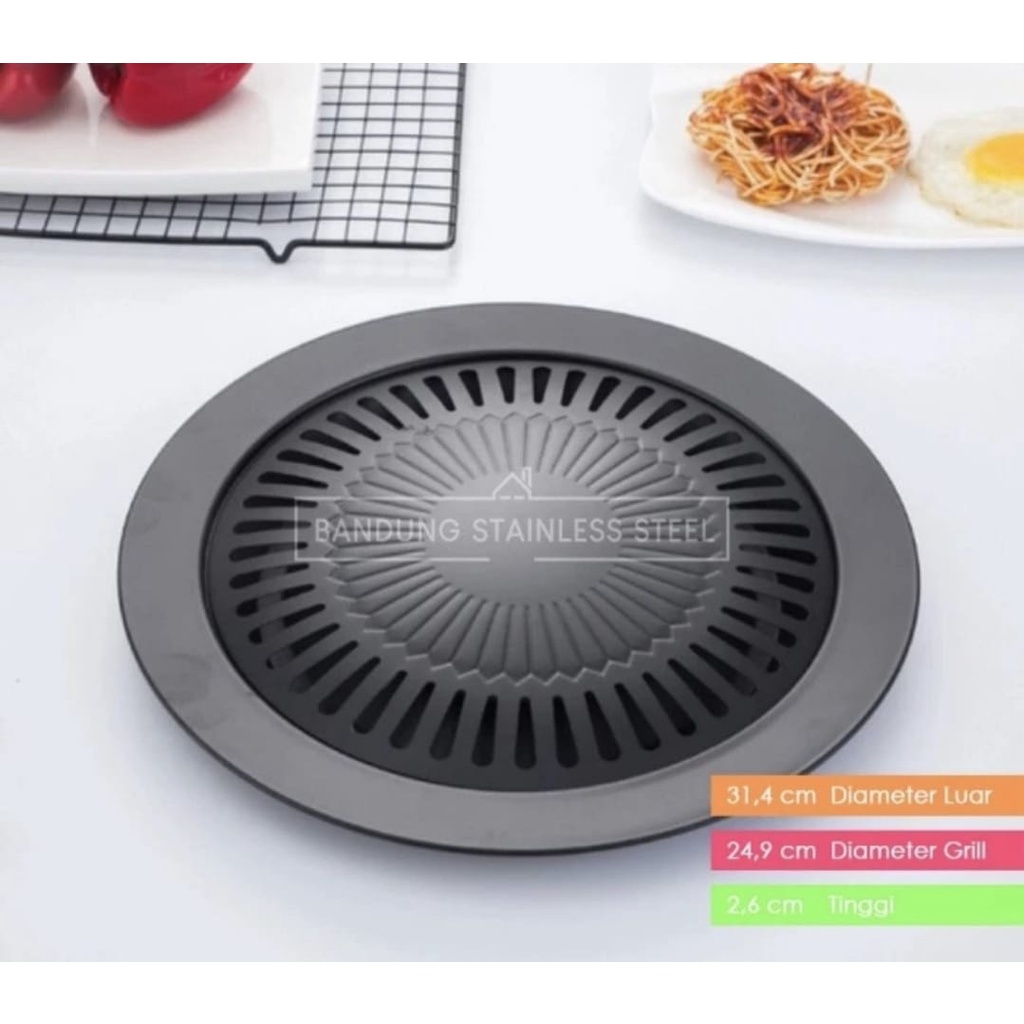 Jual BBQ ULTRA GRILL - Panggangan Grill Pan Barbecue 32cm SUBRON (00273 ...