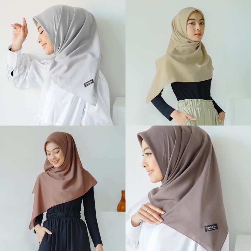 Jual Mecca Square Scarf (Plain PolyCotton) | Shopee Indonesia