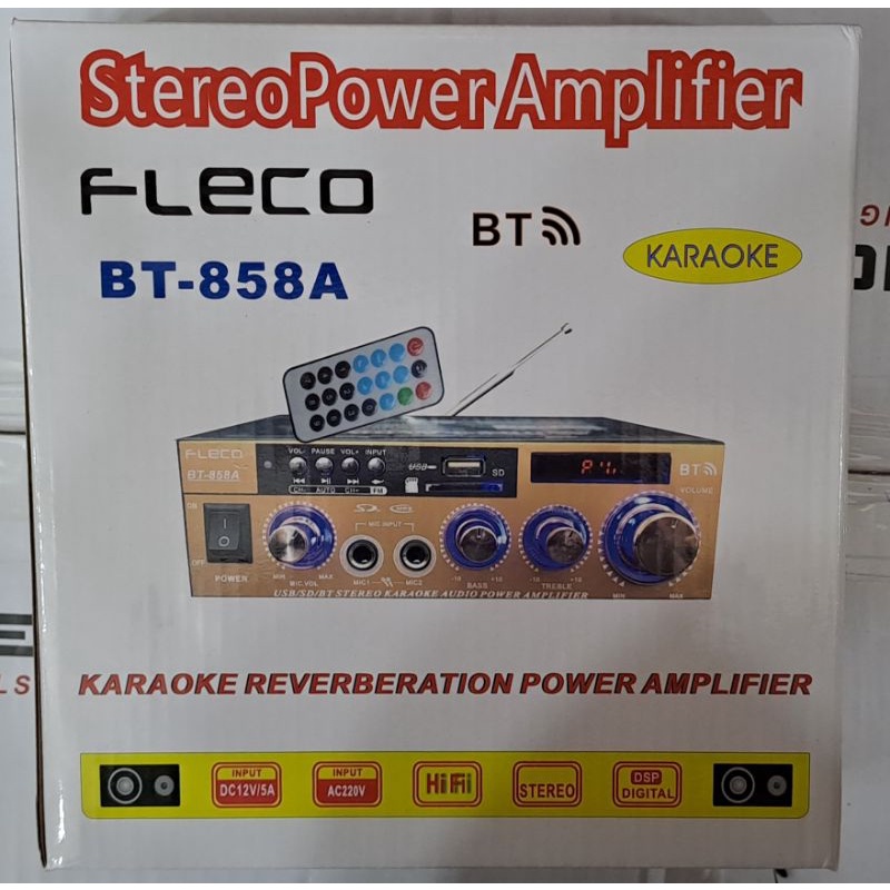Jual streo power amplifier fleco 858 A | Shopee Indonesia