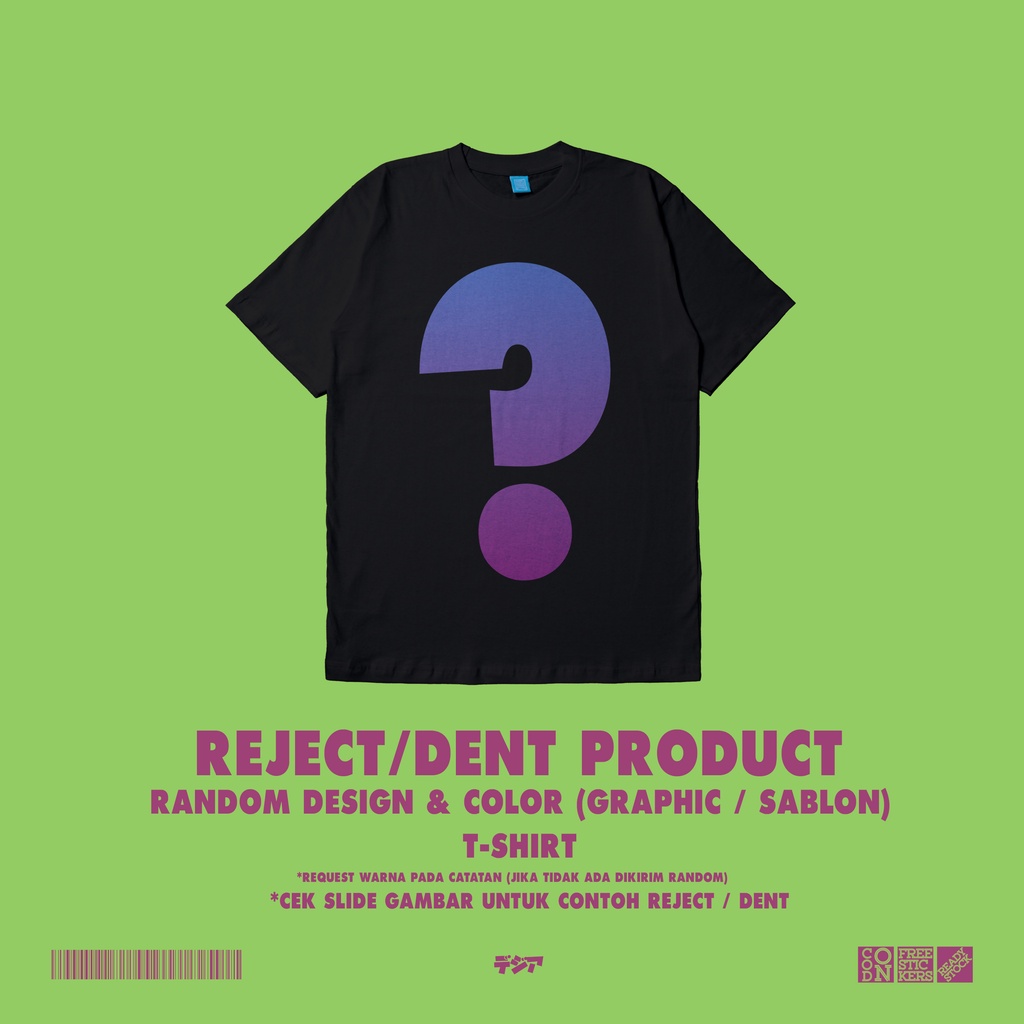 Jual Dent / Reject Murah Kaos T-Shirt Baju layak pakai Baru Jejepangan ...