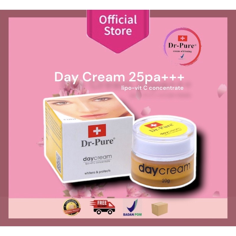 Jual DR-PURE DAY CREAM SPF 25PA+++ 20gr | sunscreen | Shopee Indonesia