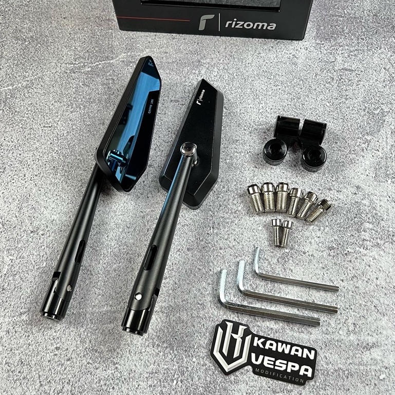 Jual Spion Circuit Rizoma Black 744 New Model Full allumunium CNC ...