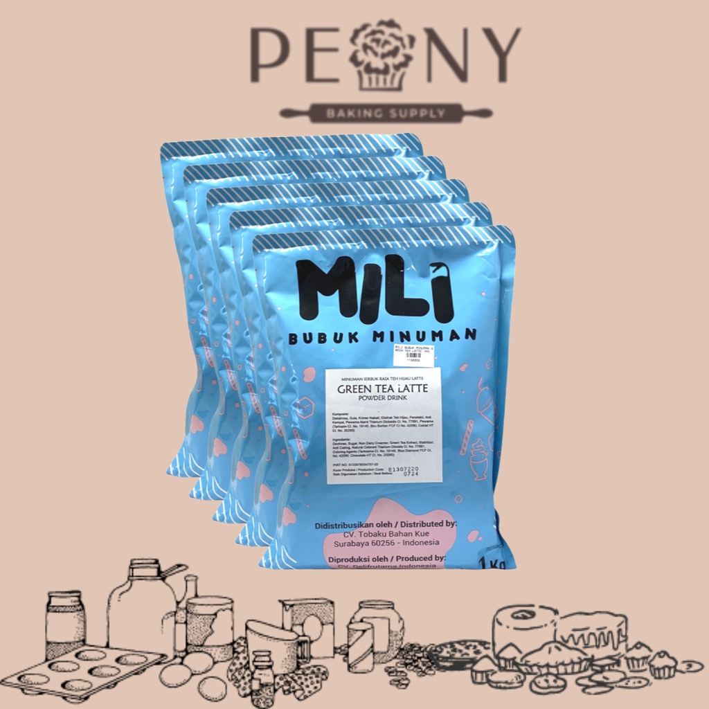 Jual MILI BUBUK MINUMAN GREEN TEA LATTE 1KG | Shopee Indonesia