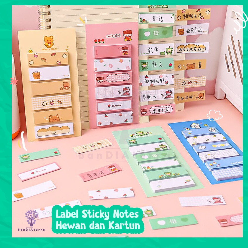 Jual Bandiaterra A0916 Label Memo Pad Sticky Notes 120 Sheets | Shopee ...