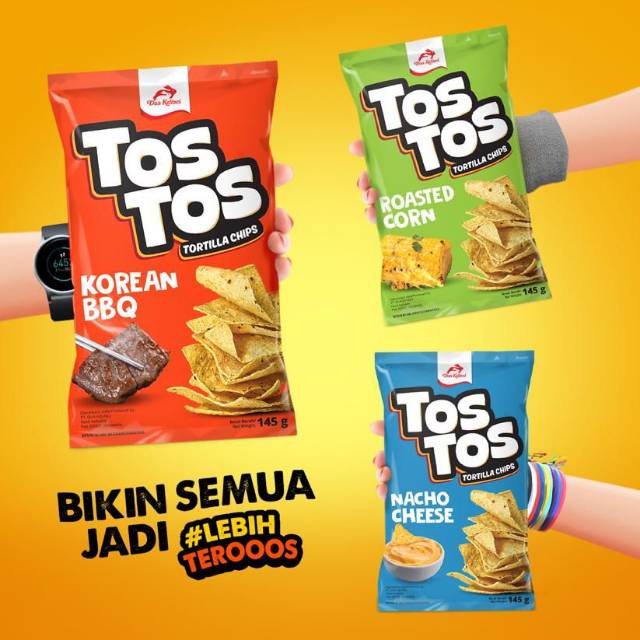 Jual Dua Kelinci Tos Tos Tortilla Chips 145 gr | Shopee Indonesia