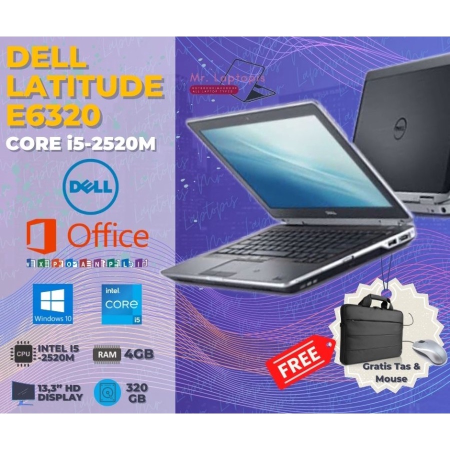 Jual Dell Latitude E6320 Core i5 | RAM 4GB | SSD 128GB | Shopee Indonesia