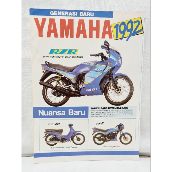 Jual Brosur YAMAHA RZR 1992 | Shopee Indonesia