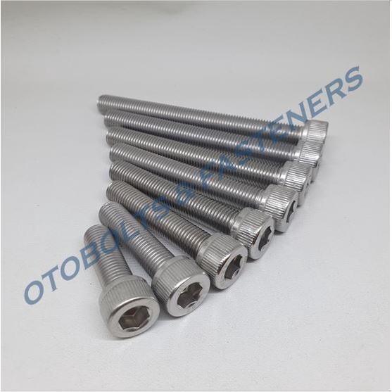 Jual SUS304 Baut L M10 x 75 DRAT HALUS Stainless Steel / Baut Socket ...