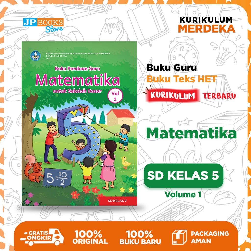 Jual JP Books – Buku Guru Teks Het Kurmer Sekolah Matematika Sd Kelas 5 Volume 1 - Kurikulum ...