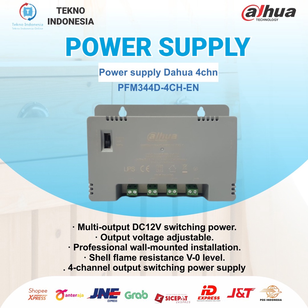 Jual Power Supply Dahua PFM344D-4CH-EN 30W 4 channel Switching PSU ...