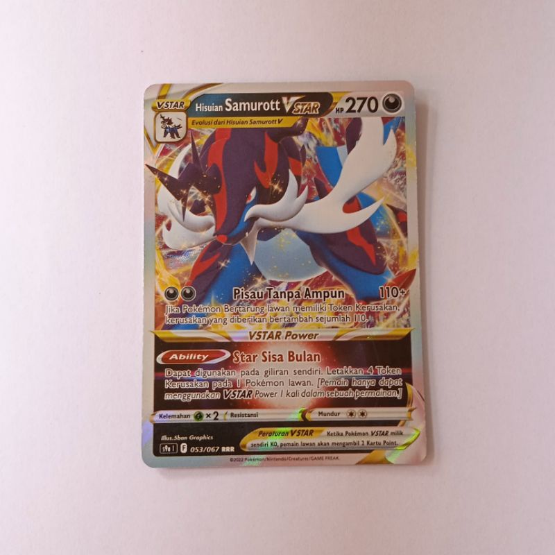 Jual Hisuian Samurott V Star TCG Pokemon | Shopee Indonesia