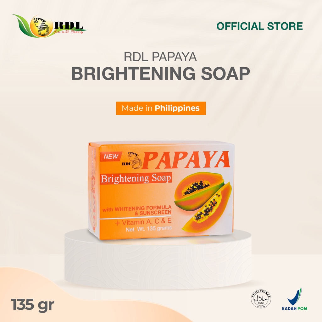 Jual RDL Papaya Brightening Soap / Sabun Papaya - Sabun Cuci Muka ...