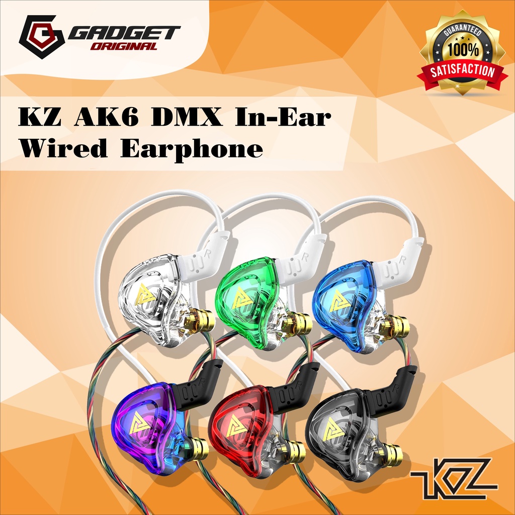 Jual QKZ AK6 DMX Bass Head Earphone with Mic alt AK6 Pro Max - Hitam ...